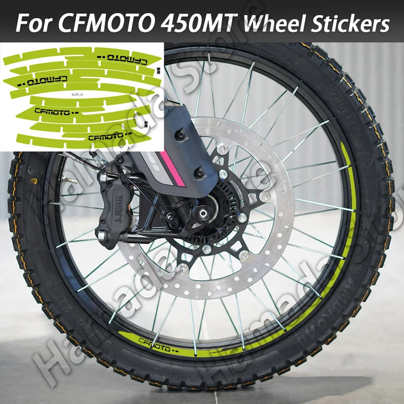 For CFMOTO 450MT 450 MT Wheel Rim Sticker Reflective Accessories ...