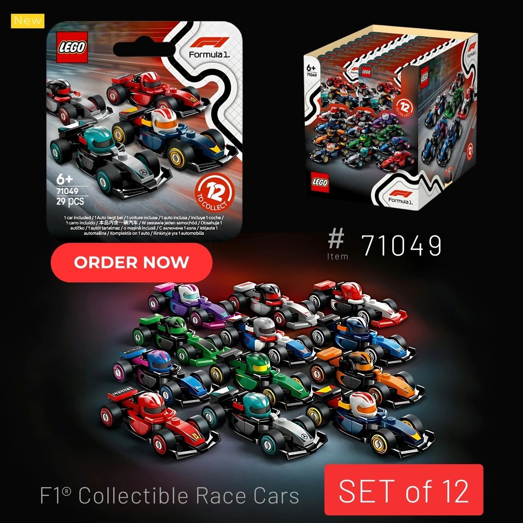 LEGO 71049 Collectable Minifigure Formula 1 Series -F1 Race Cars-RB20 ...