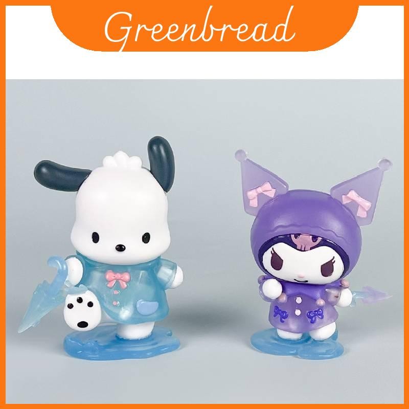 My Kuromi Melody Pochacco Raincoat Flower Umbrella Rain Themed Model ...