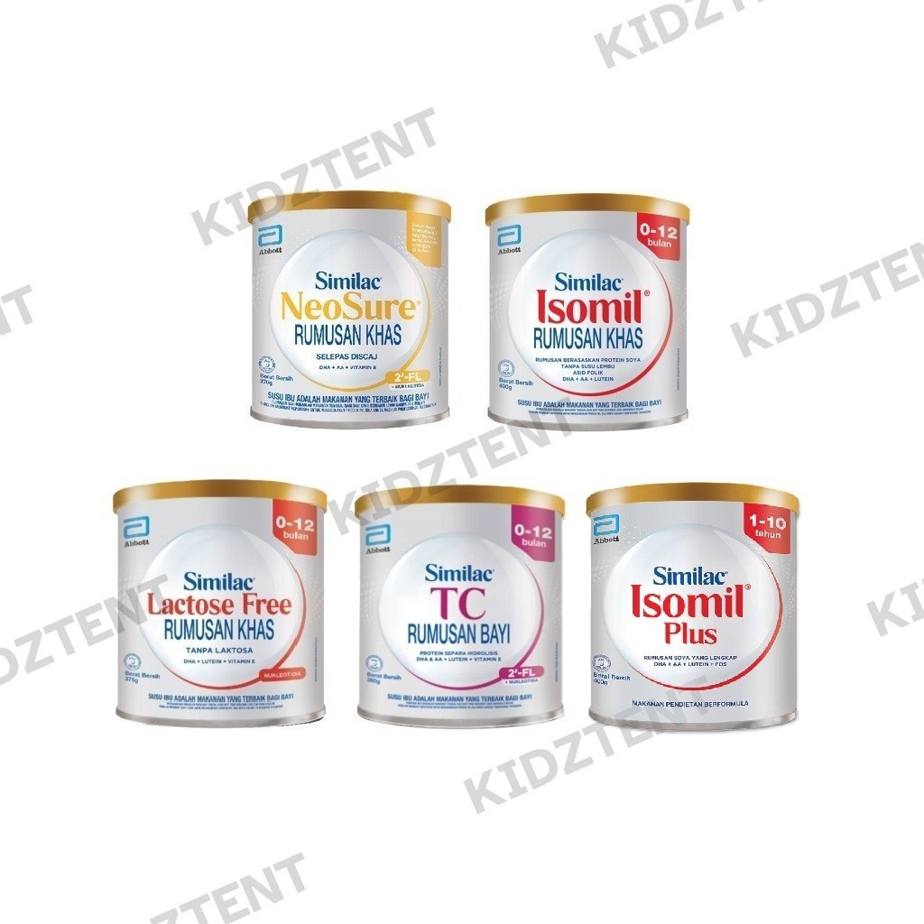 Similac NeoSure 370g / Lactose Free 375g / Isomil 400g / Isomil Plus ...