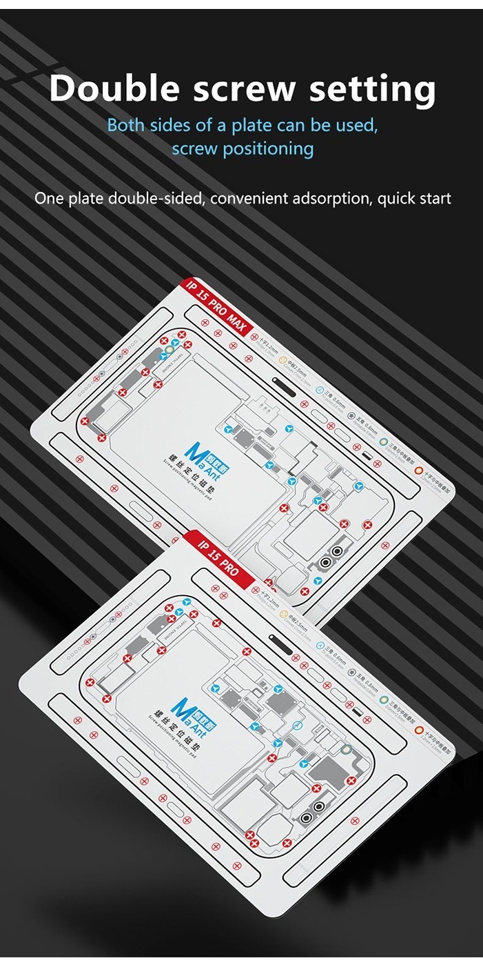 MaAnt screw positioning plus magnetic pad for iP X-15pro Max screw holder chart pad mobile phone ...