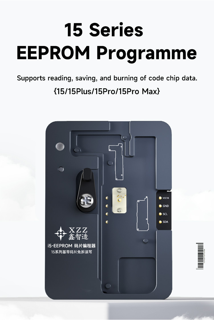 XZZ I5 Eeprom Programmer for Mobile Motherboard Repair for IPhone 15 Series Mobile Repair Serial ...