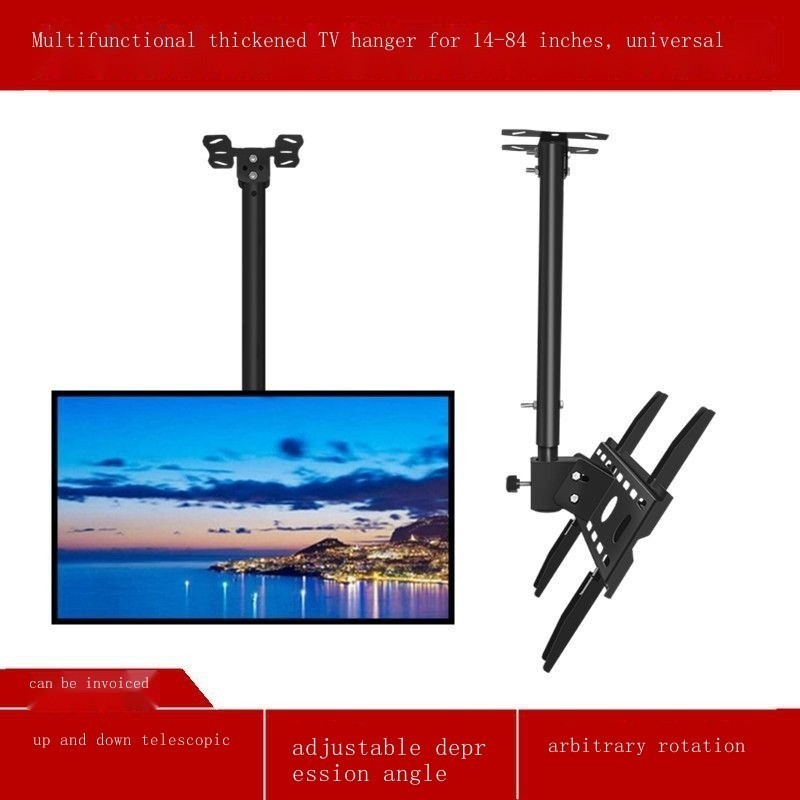 LCD TV Hanger Retractable Rotating Hanger Advertising Machine Display ...