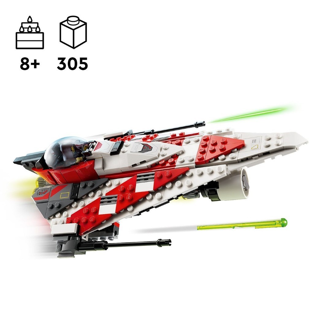 LEGO 75388 Star Wars Jedi Bob's Starfighter Building Toy Set (305 ...