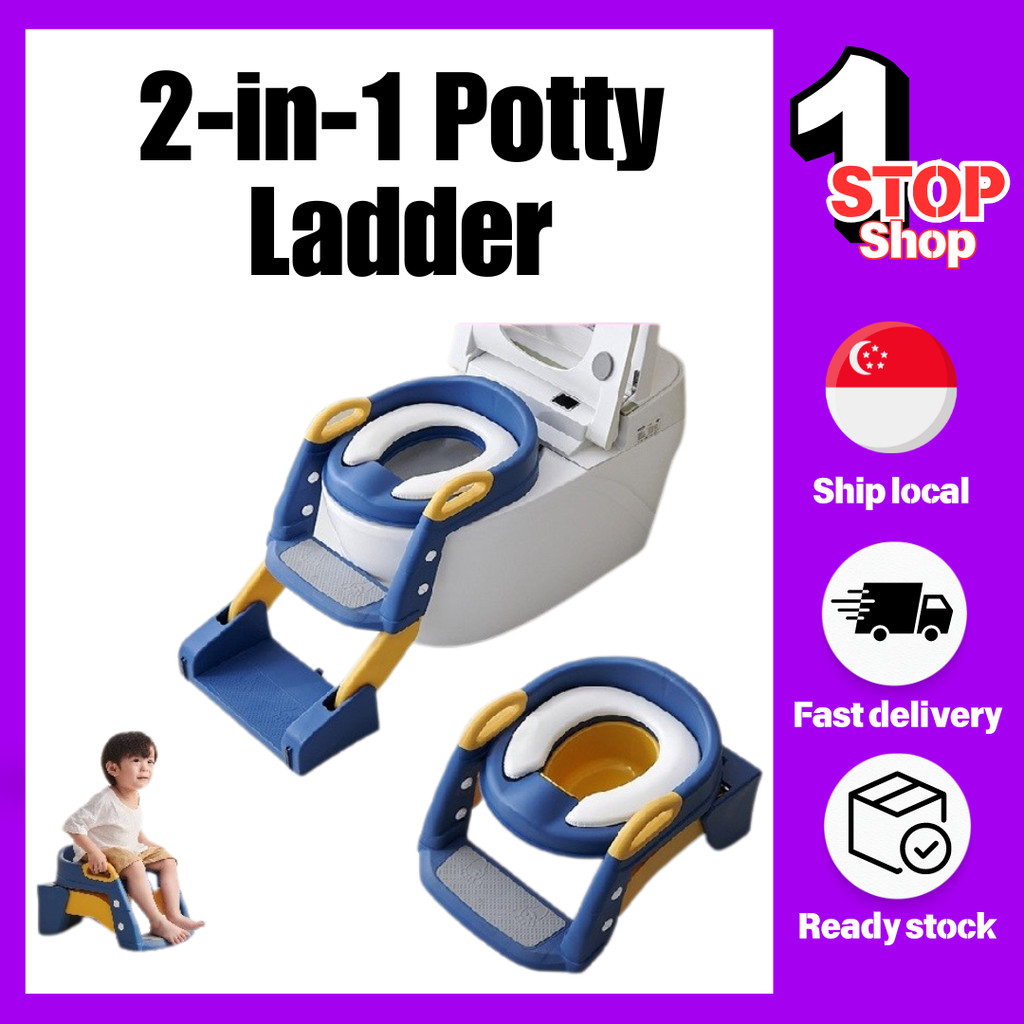 Foldable Potty Training Ladder Seat children potty training seat toilet ...