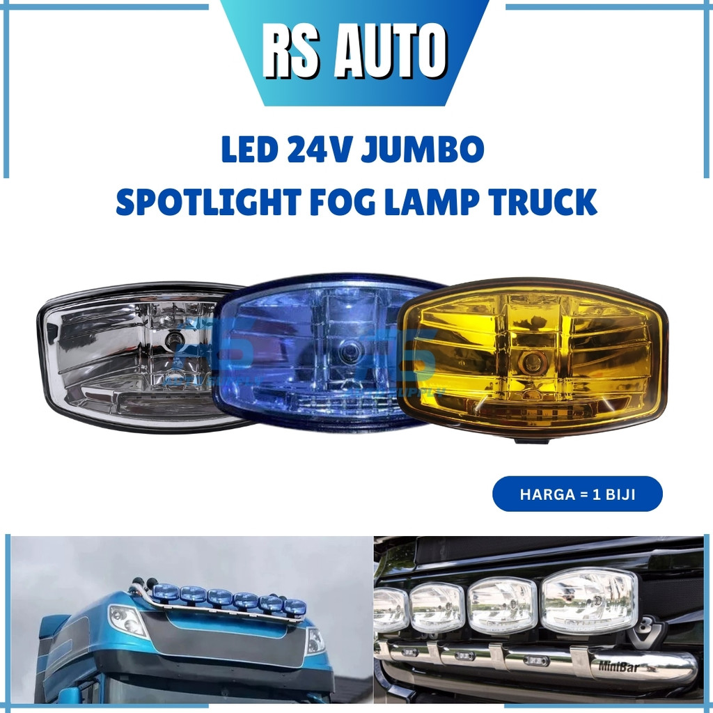 RS AUTO LED 24V Jumbo Spotlight Fog Lamp Scania Volvo Kelsa Roof Light ...