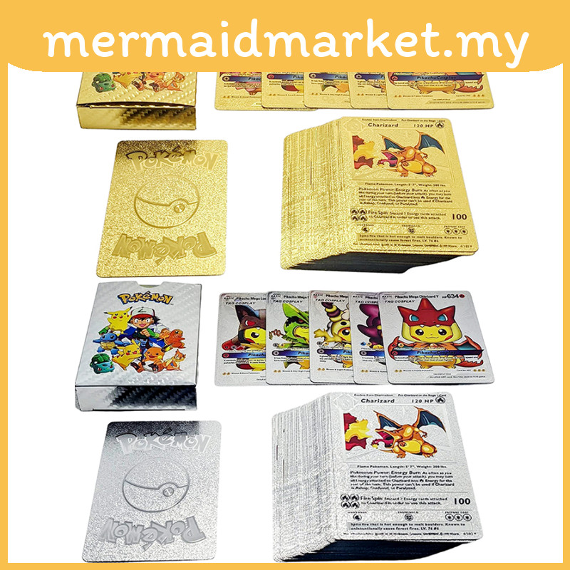 Pokemon Gleaming Cards Metal Gold Energy Card Charizard Pikachu ...