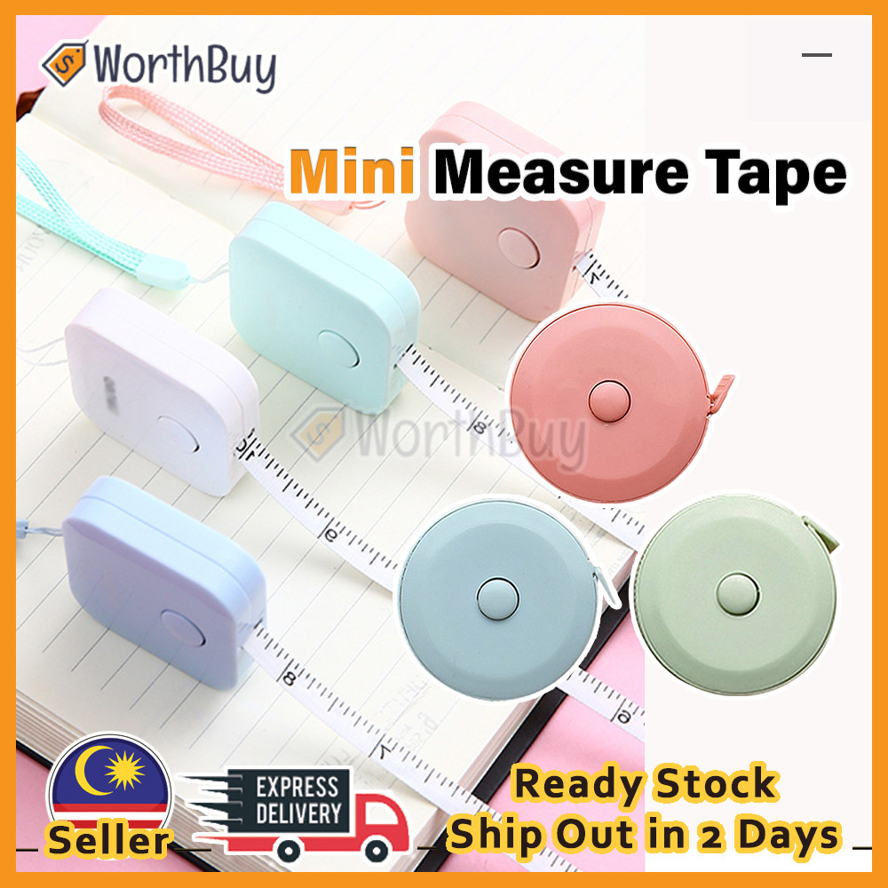 [1PC]Worthbuy Mini Pocket Measuring Tape Body Portable Millet Ruler ...