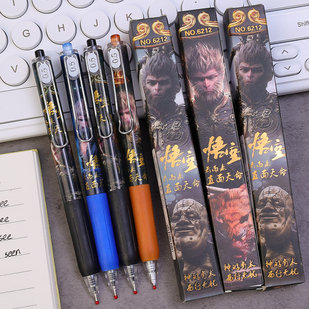 Black Myth: Wukong Monkey King Gel Pen - 0.5mm Black Press Sign Pen ...