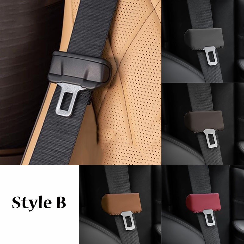 Mercedes Benz AMG Car Safety Belt Buckle Protector Cover Leather Seat ...