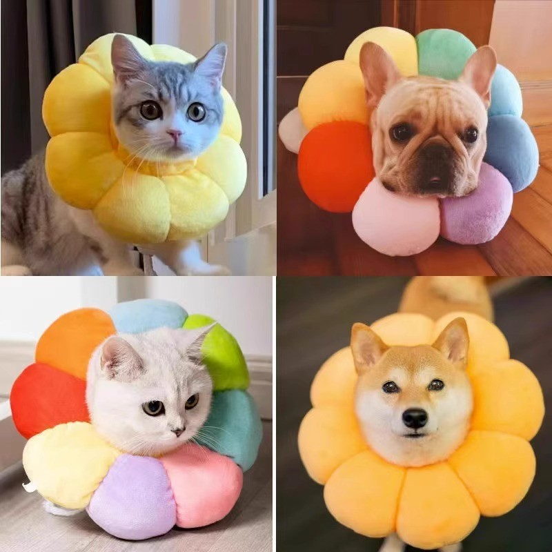 Elizabeth Collar Cat Neutering Neck Cover Adjustable Anti-Licking and ...