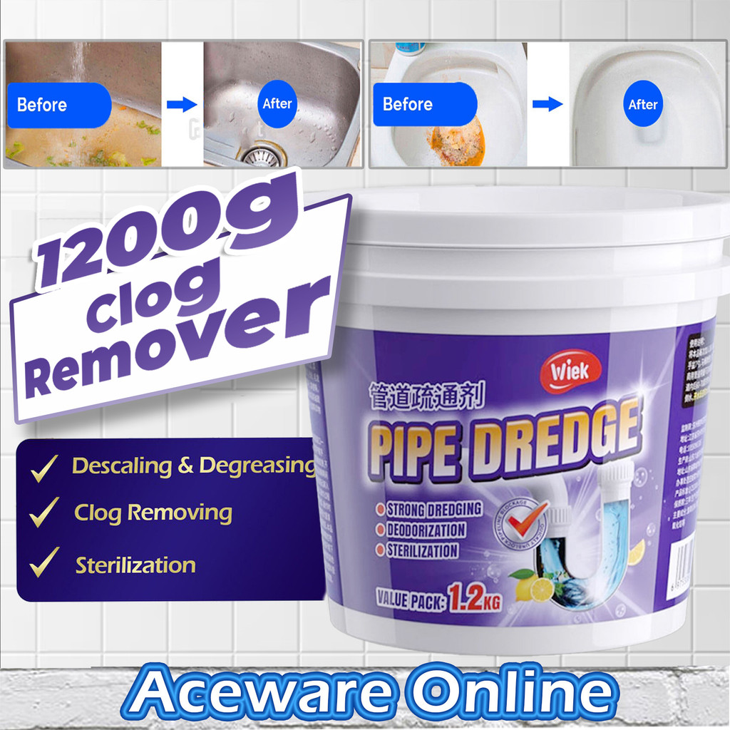 1200G Drain Pipe Clog Remover Basin Cleaner Clogged Drainer Toilet ...