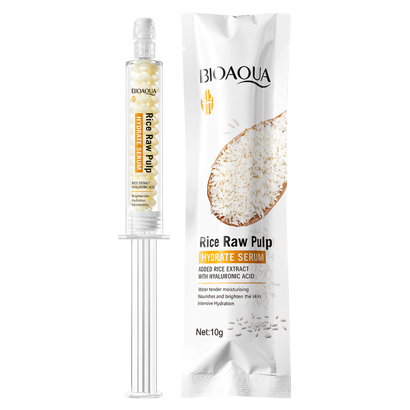 BIOAQUA Rice Raw Pulp Hydrate Serum Water Tender Moisturizing Nourishes ...