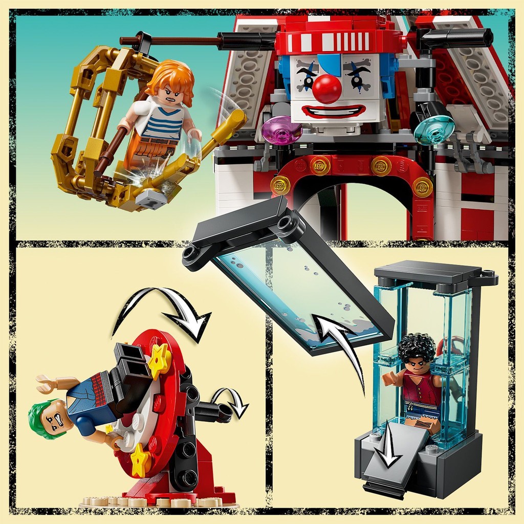 LEGO 75637 ONE PIECE Buggy the Clown's Circus Tent Building Toy Set ...