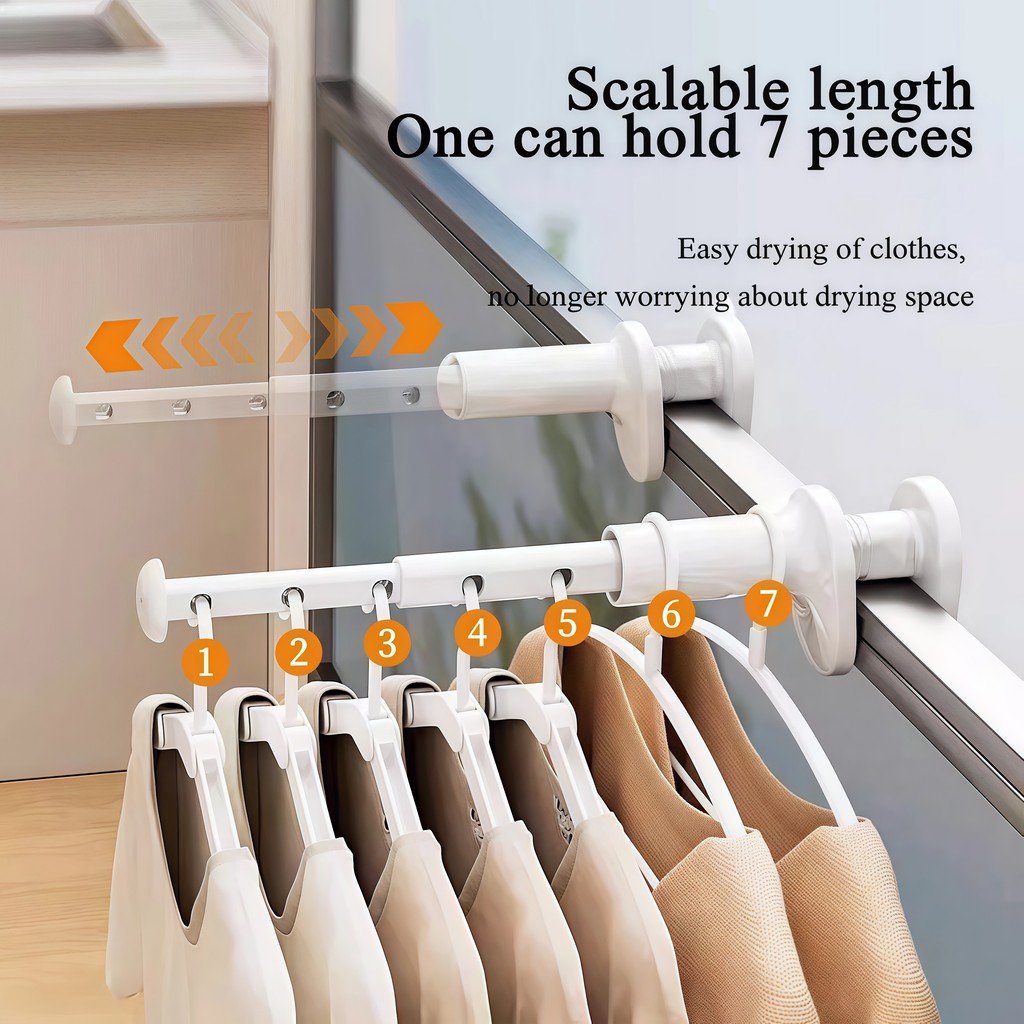 Retractable Portable Clothes Drying Rack Foldable Strong Load Bearing ...