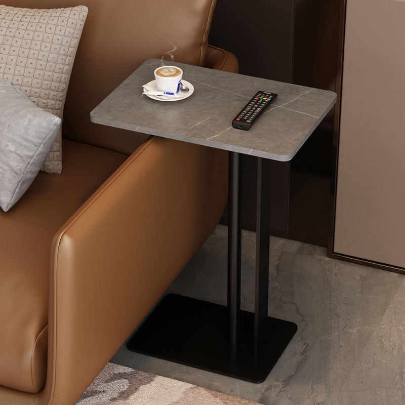 small side table//// Modern Simple Movable Slate Sofa Side Table Living ...
