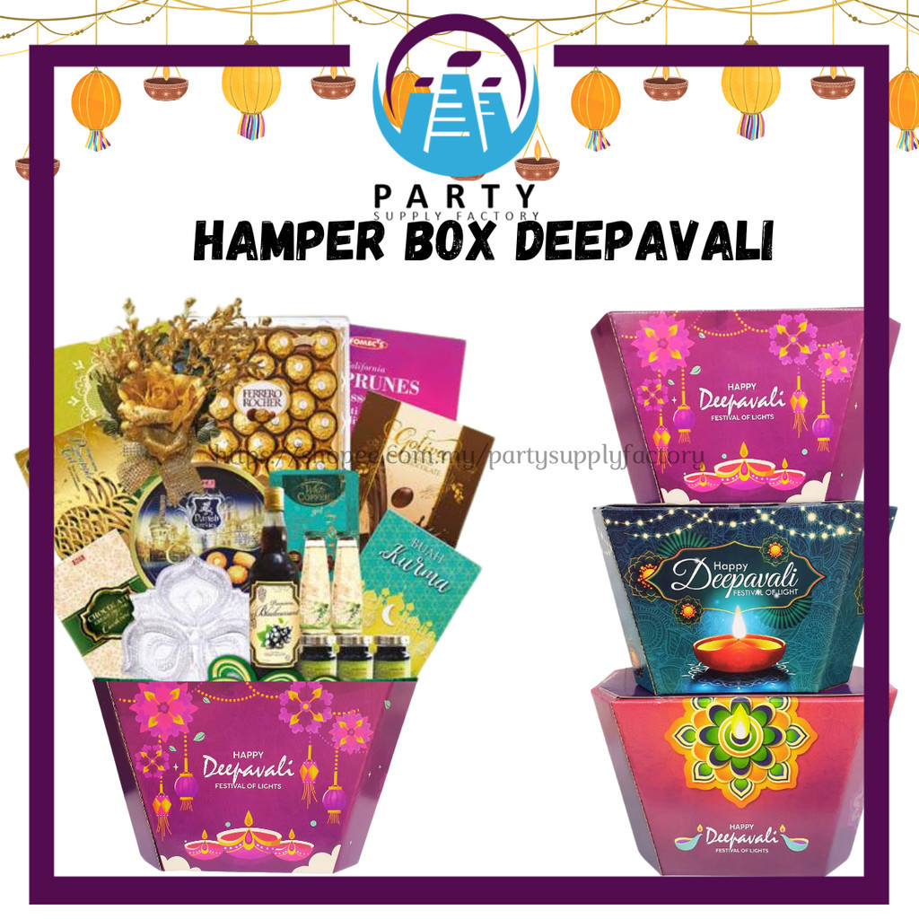 10 PCS HAMPER BOX HARI DEEPAVALI LIMITED EDITION / HAMPER RAYA / HAMPER ...