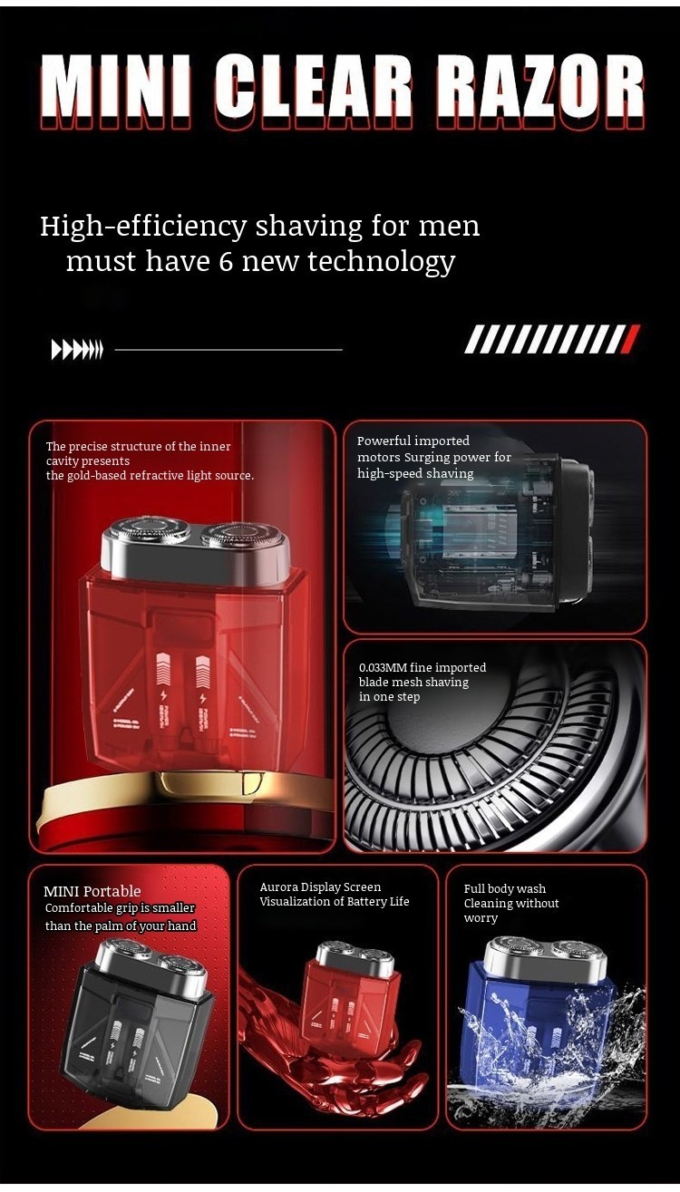 【Ship in 24h】[German Advanced Blade Technology]Men's Mini Portable ...