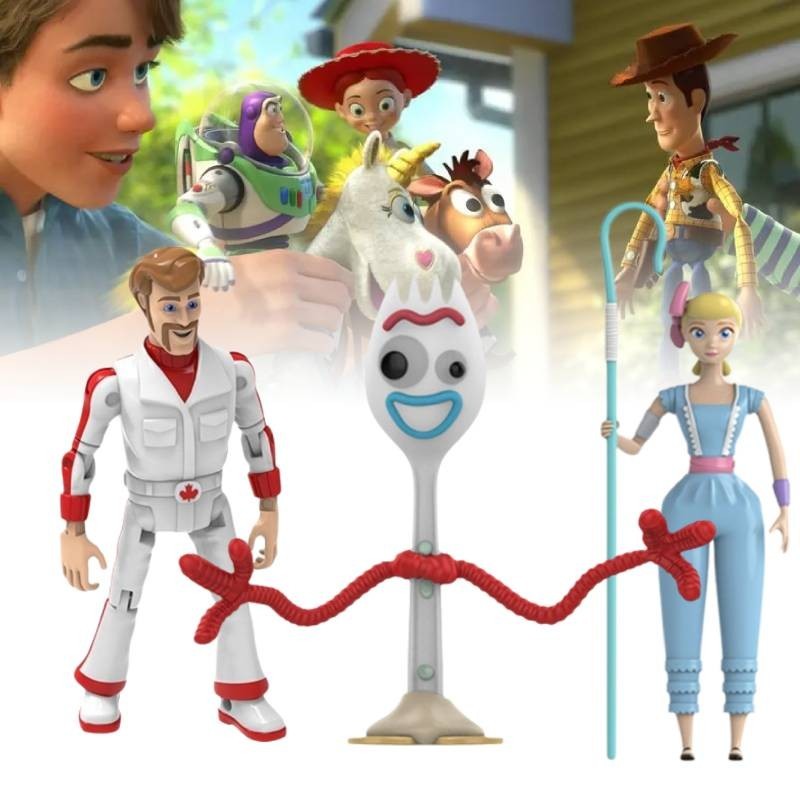 Toy Story Classic 4 Pvc Dolls Woody Buzz Lightyear Featuring Spring Dog ...