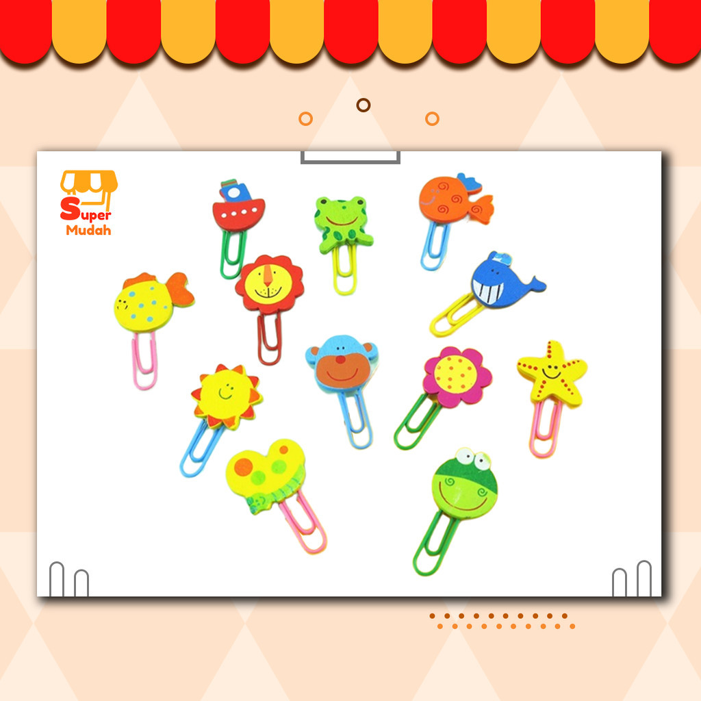 Klip Kartun Kayu Klip Kayu Berwarna-warni Klip Gambar Kartun Comel Diy ...