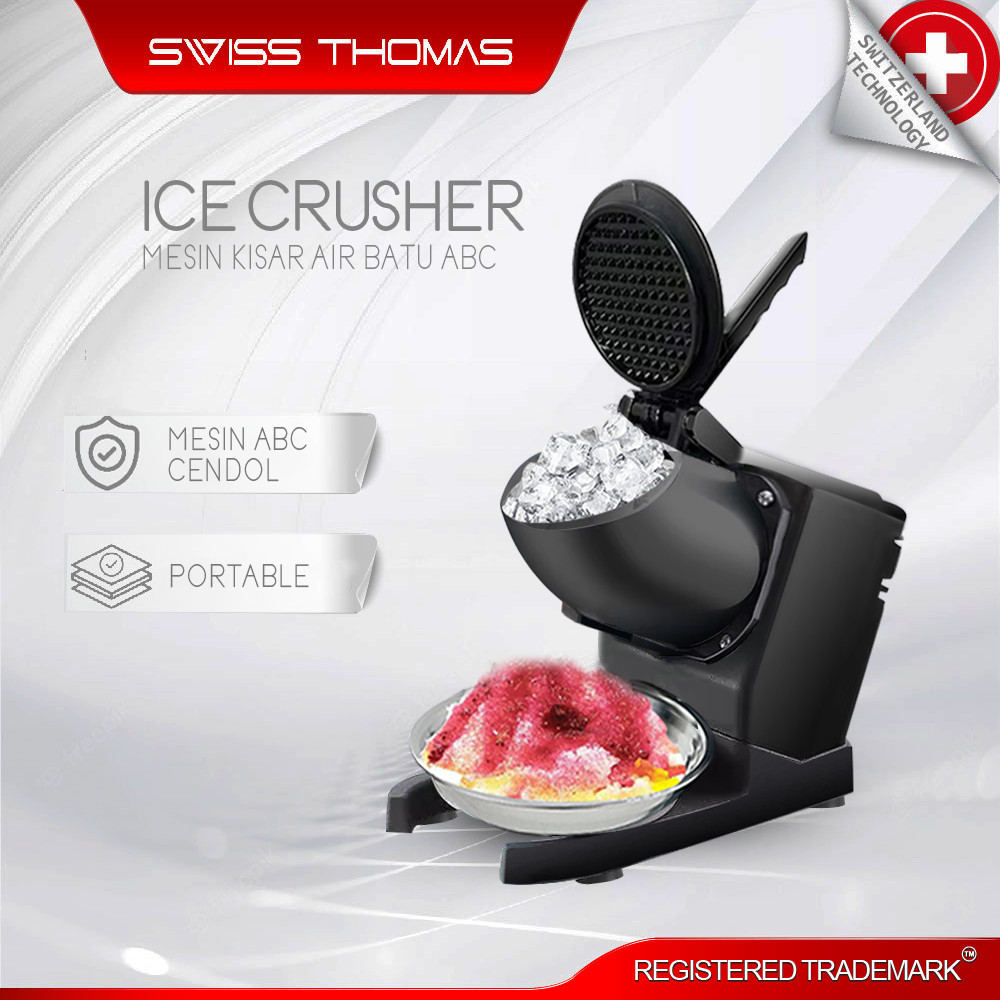 Swiss Thomas Ice Crusher Machine ABC Mesin Ice Shaver Mesin Ice Batu ...