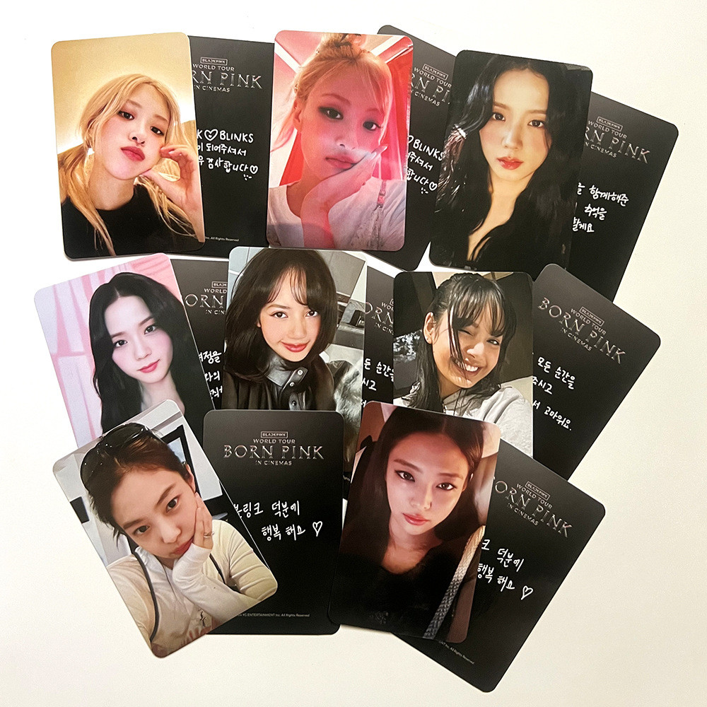 Kpop Idol BP 8th CGV Photo Card JISOO JENNIE ROSE LISA BORN PINK ...