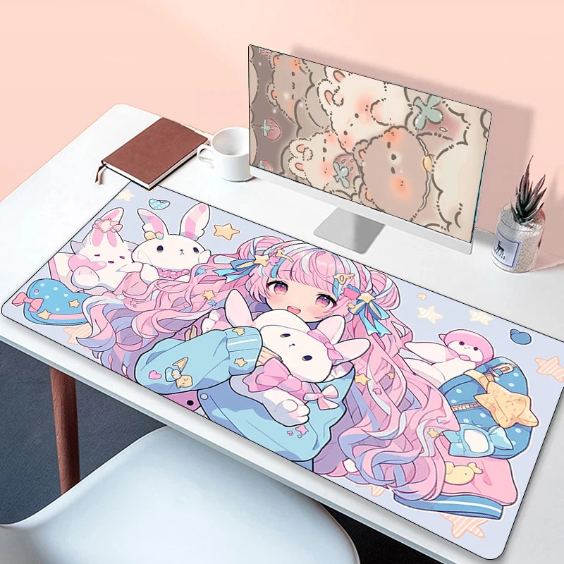 Kawaii Anime Girl Fur Pad Expansion Mouse Game Pad Fur Pad PC ...