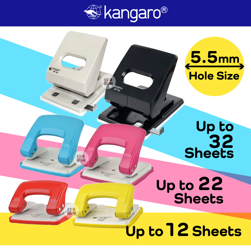 2 Hole Puncher Kangaro Inspiro DP-480 DP-600 DP-700/Penebuk Lubang/Two ...