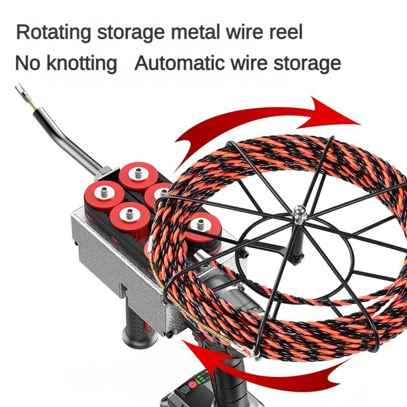 Brushless Electric Threading Machine Rechargeable Cable Puller Portable ...