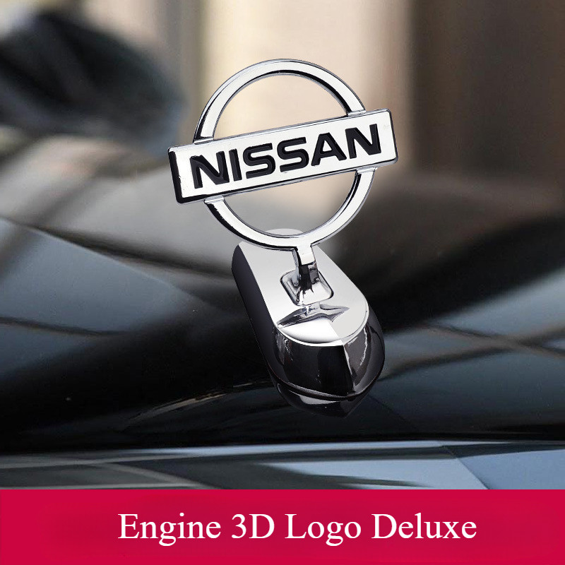 car metal chromed emblem front hood badge for sylphy teana x-trail ...