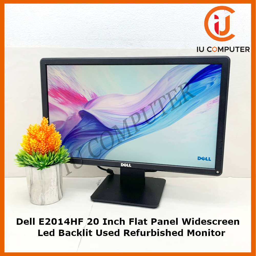 DELL E2014HF 20 INCH FLAT PANEL WIDESCREEN LED USED REFURBISHED MONITOR ...