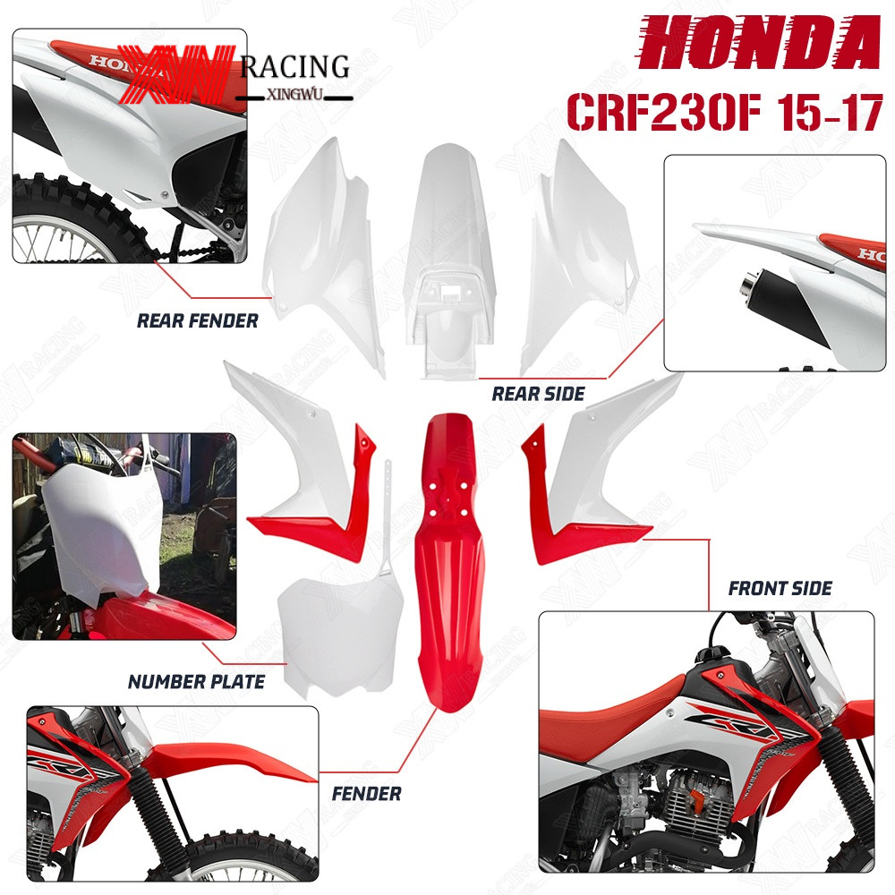 XW RACING Fender Fairing Body Work Kit Set ABS Plastic For Honda XR200 ...