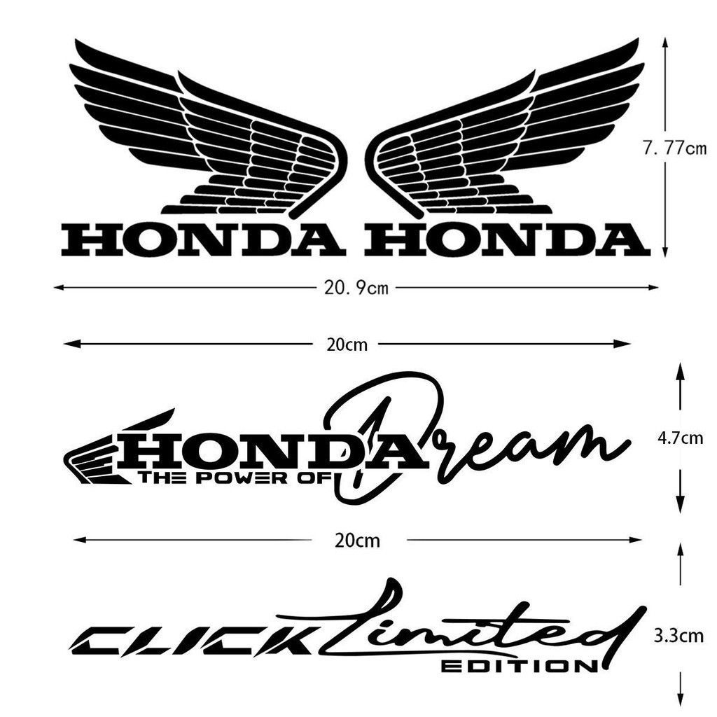For Honda Click 125i 150i 160 V1 V2 V3 Motorcycle Reflective Stickers ...