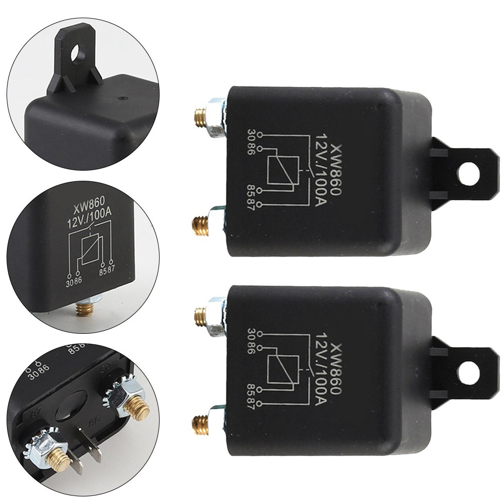 hot| 2PCS 12V 100Amp 4-Pin Heavy Duty New Switch Split Charge Relay For ...