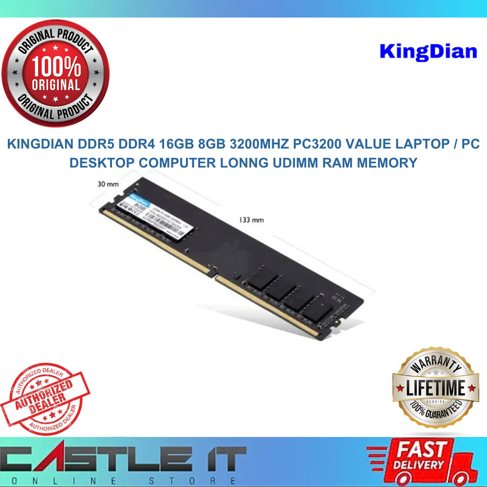 KingDian DDR5 DDR4 16GB 8GB 3200MHZ PC3200 Value Laptop / PC Desktop Computer Lonng UDimm Ram ...