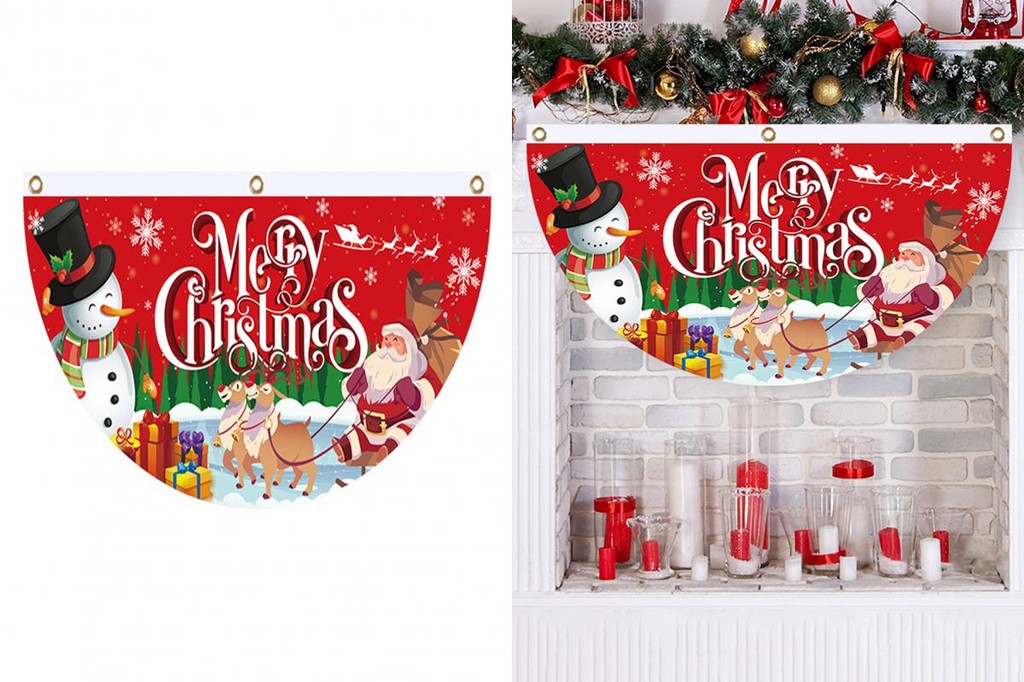 EYD- Christmas Party Supplies Festive Party Garland Christmas Bunting ...