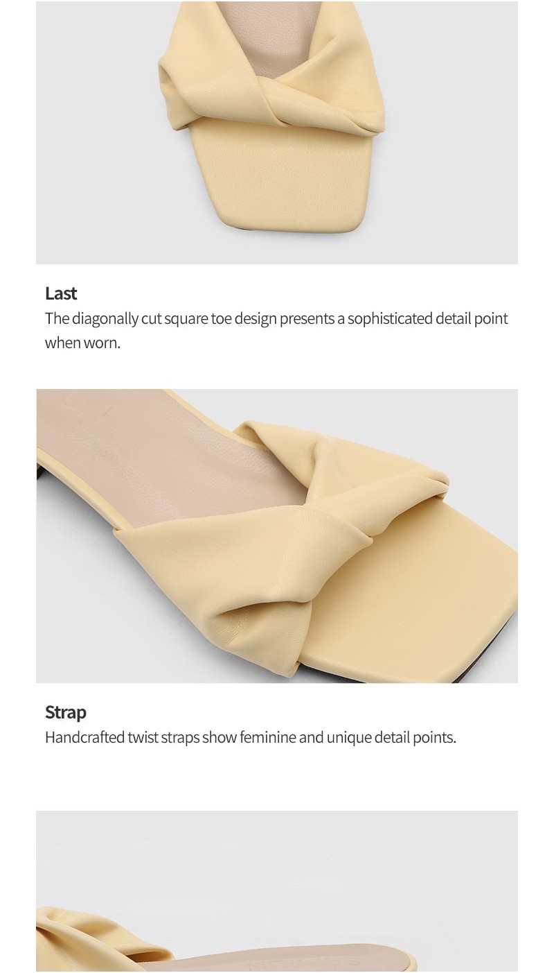 [SAPPUN] Shuany Twisted Strap Slippers (2cm) | Shopee Malaysia