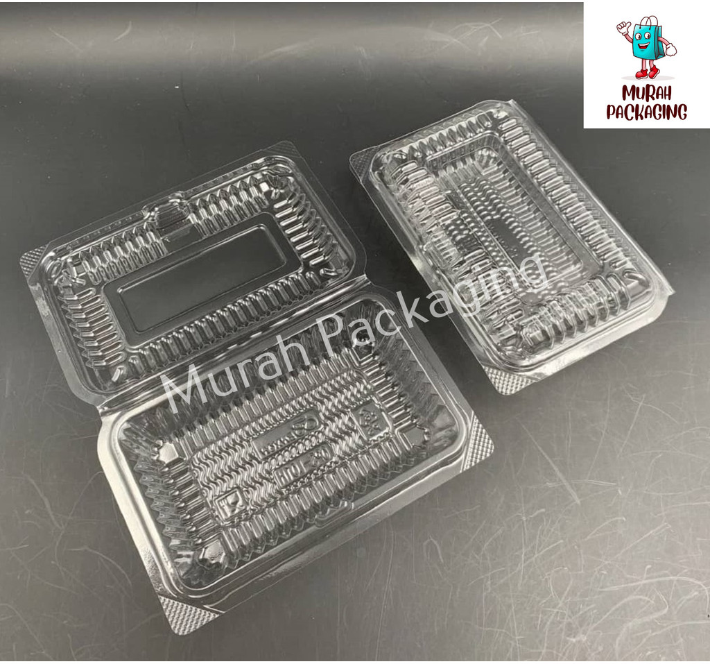 BENXON L01H Kuih Container with Lock (50pcs±) Disposable Plastic Clear ...