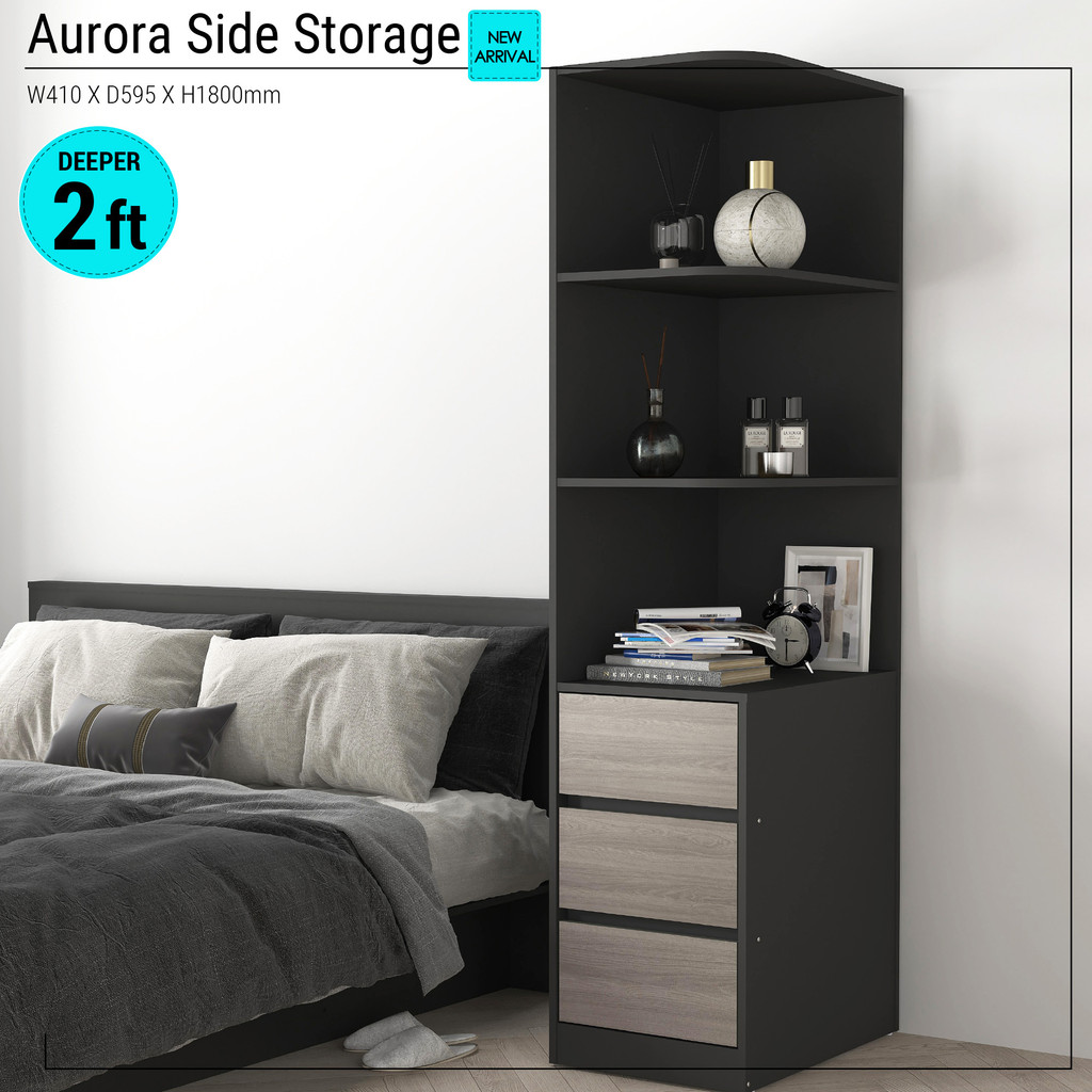 Tomato Home Aurora Collection Shelves with Drawer Storage Cabinet ...