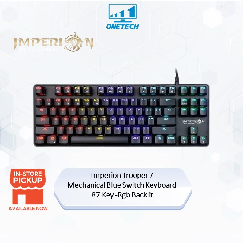 Imperion Trooper 7 Mechanical Blue Switch Keyboard - 87 Key -Rgb ...