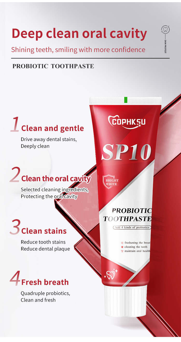 2PCS Cophksu Sp10 Probiotic Toothpaste, 100g Cophksu Sp10 Ultra ...