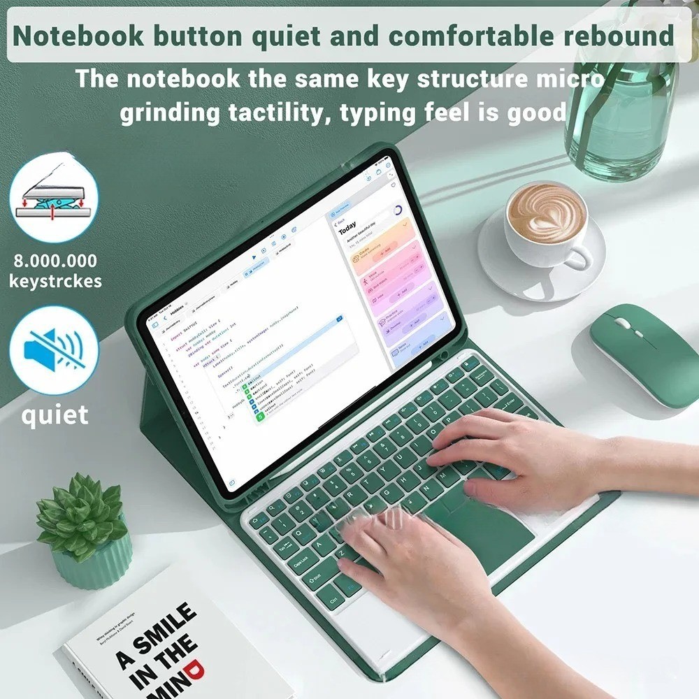 Case Keyboard for Samsung Galaxy Tab S10FE Plus 13.1 inch 2025 - Mouse ...