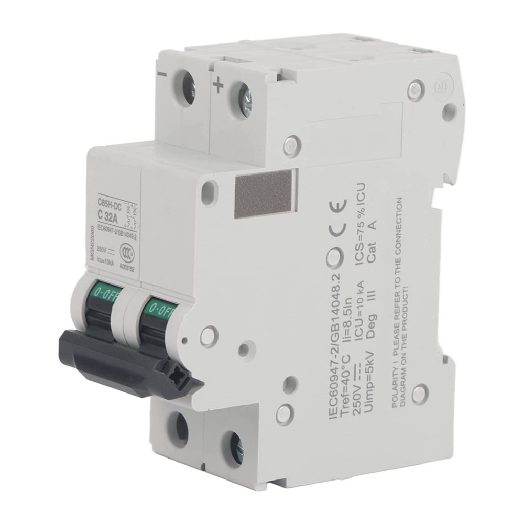 ISHOWMAL ️32AMP-2Pole 10ka 250V MCB -DC- Circuit Breaker Suit For Solar Panel Grid | Shopee Malaysia