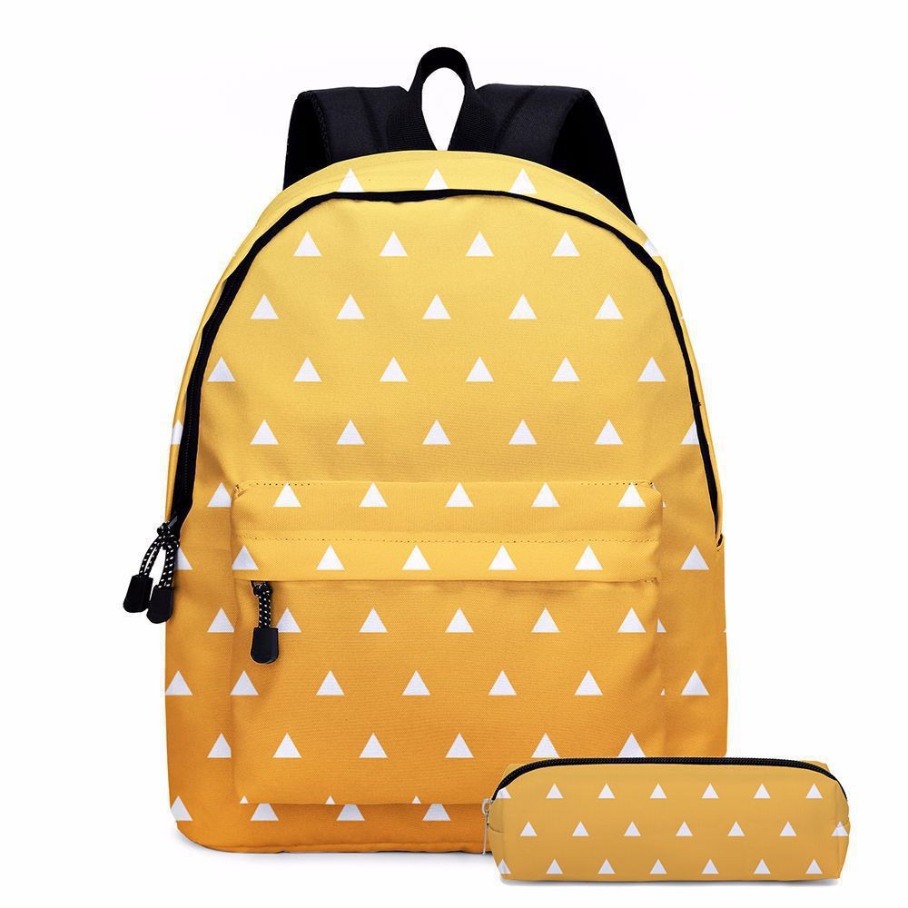 Unisex Demon Slayer Backpack Student School Bags Kochou Shinobu Nezuko ...