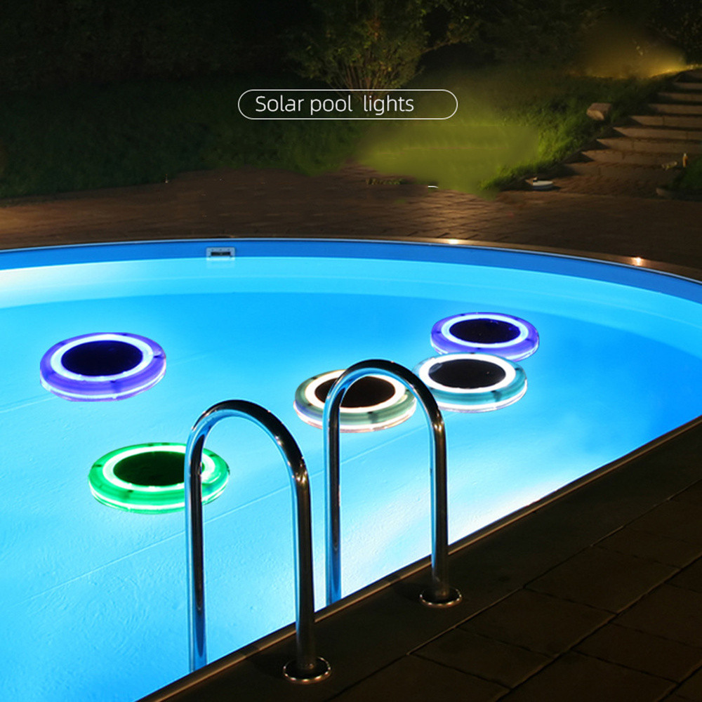 Solar LED Pool Lights Floating Waterproof Pond lights Underwater ...