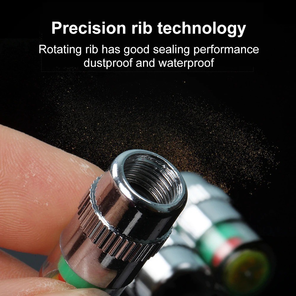 New Car Tire Pressure Guage Cap Sensor Indicator Alert Monitoring Tool ...