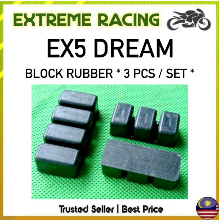 * 3Pcs / Set * Honda EX5 Dream Block Rubber - 3 Pcs / Set - Block ...