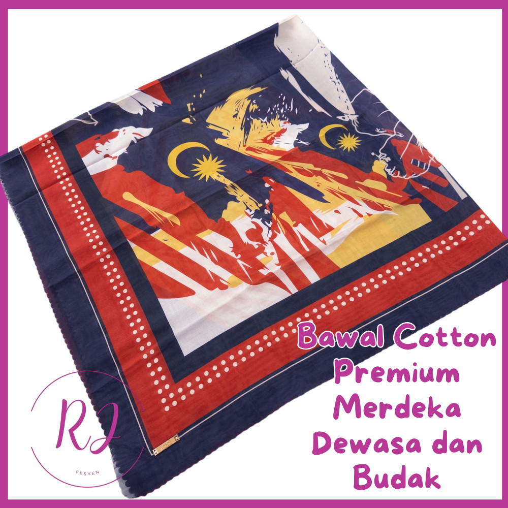 [AISHAH EXCLUSIVE] Bawal Dewasa dan Budak Cotton Premium Corak Merdeka ...