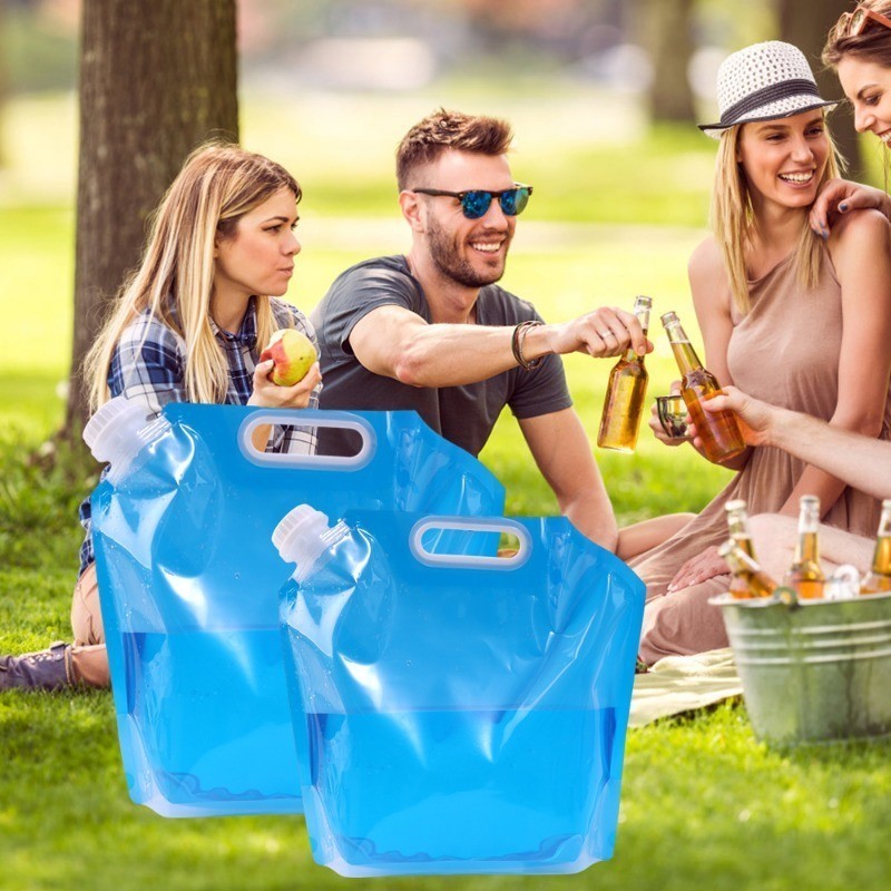 8L Large Capacity Outdoor Water Bag - Portable Drinking Bag with Faucet ...