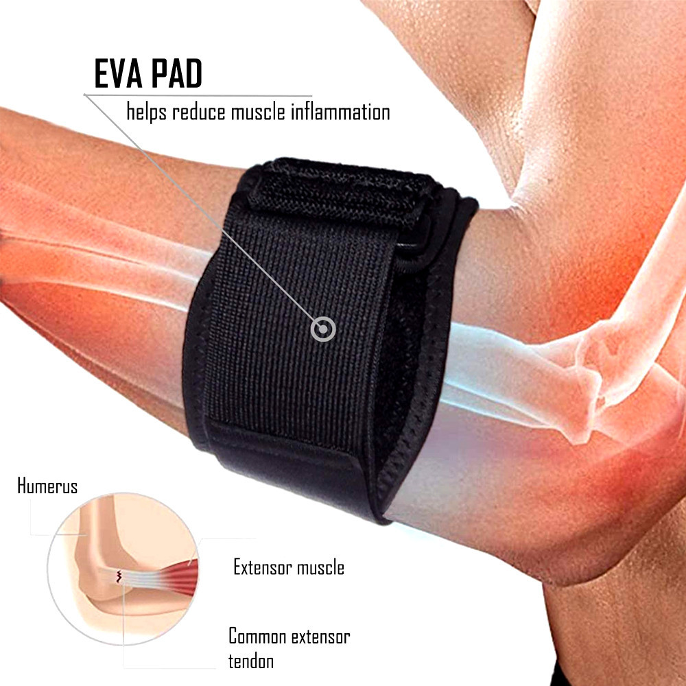Tennis Elbow Brace for Forearm Tension Relief, Elbow Support Arm Straps ...